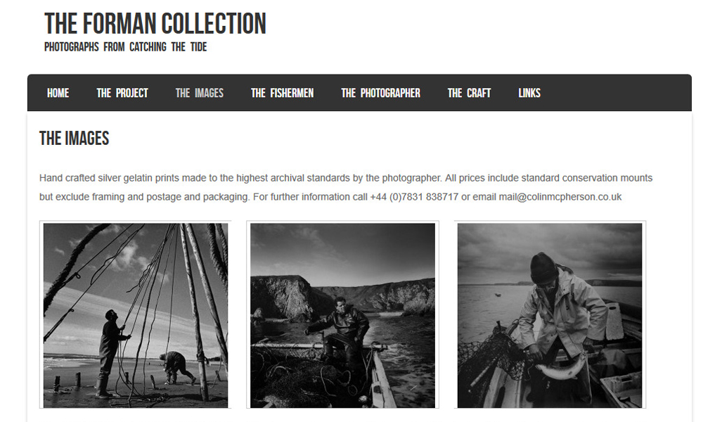 Colin McPherson – The Forman Collection – dancingdog web design